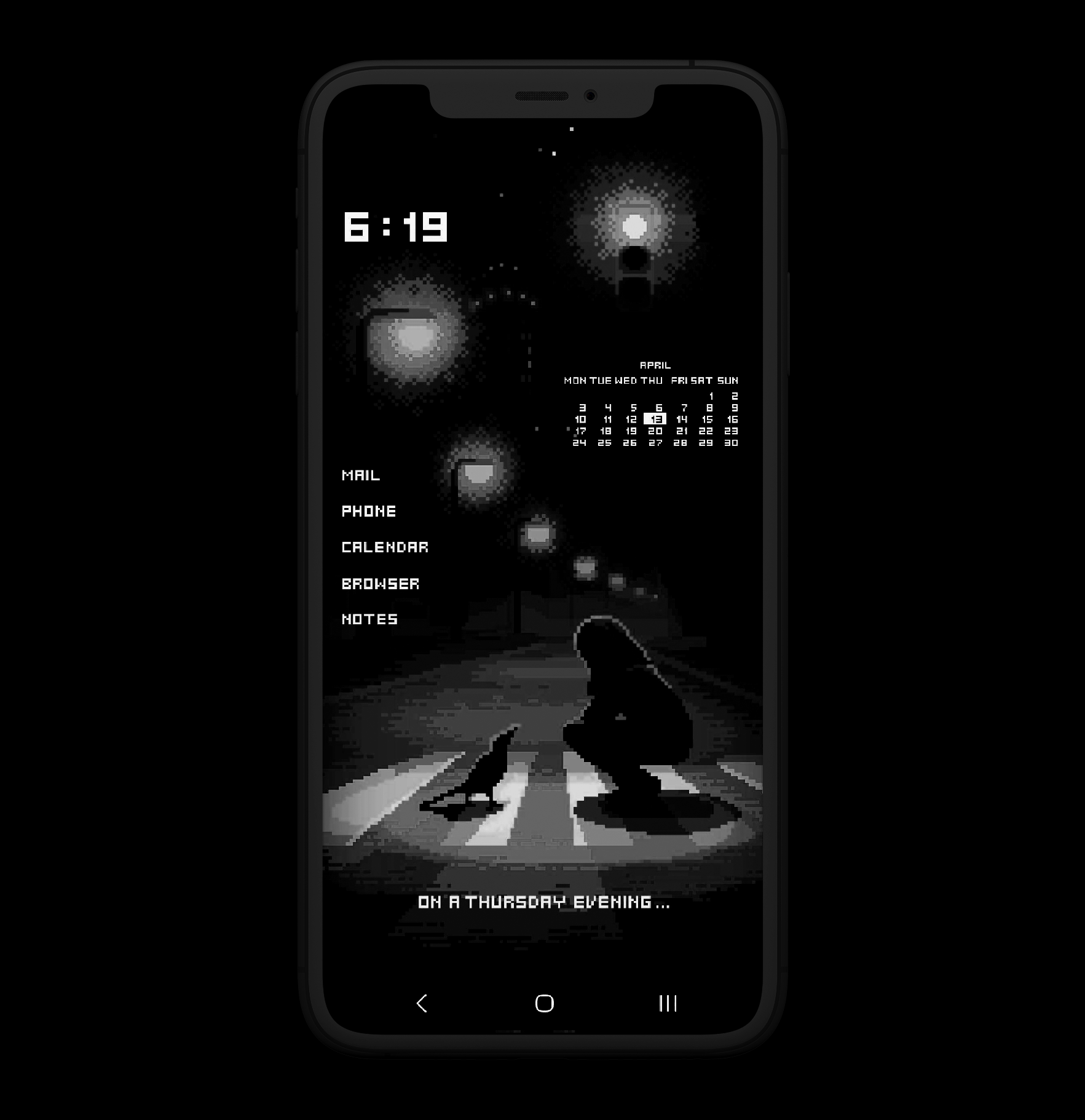 4K Noir Pixel Art Wallpapers • iPhone & Android • Moertel Pixel Art