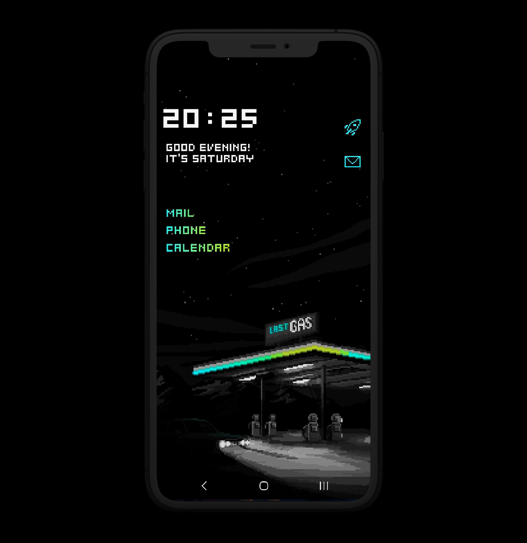 4K Noir Pixel Art Wallpapers • iPhone & Android • Moertel Pixel Art